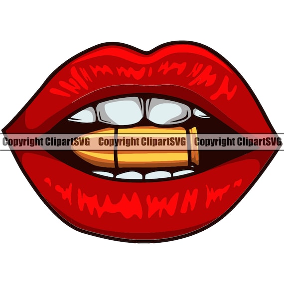 Sexy Lips Bite Bullet Kiss Mouth Mask Woman Female Girl Beauty - Etsy ...