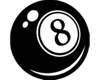 Billiard ball svg | Etsy
