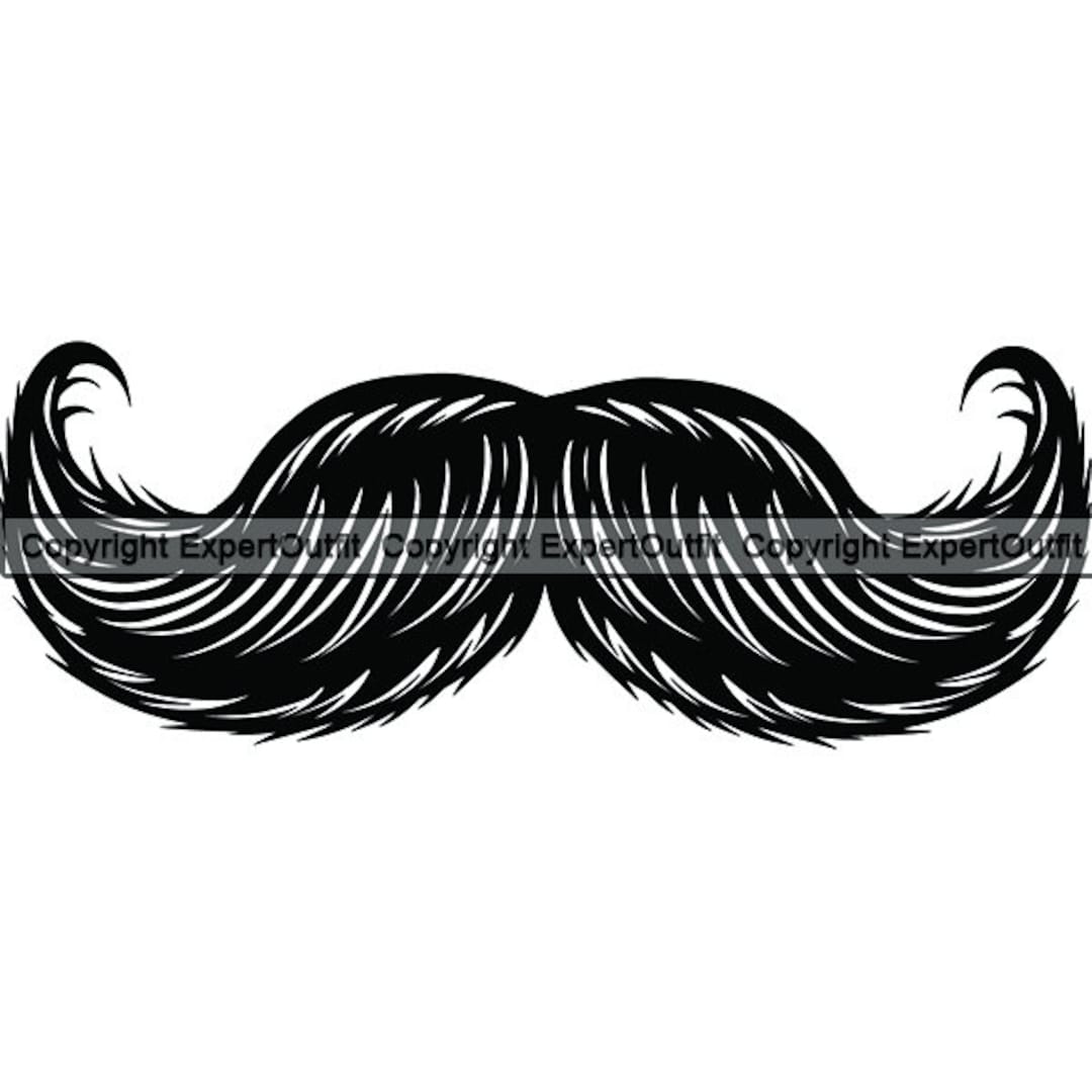 Barber Moustache Hair Lip Face Beard Shave Trim Style Bushy Drooping ...