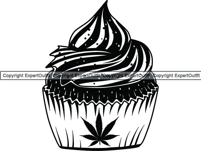 Marijuana Edible 1 Medicine Medical Drug Cupcake Cannabis Pot | Etsy