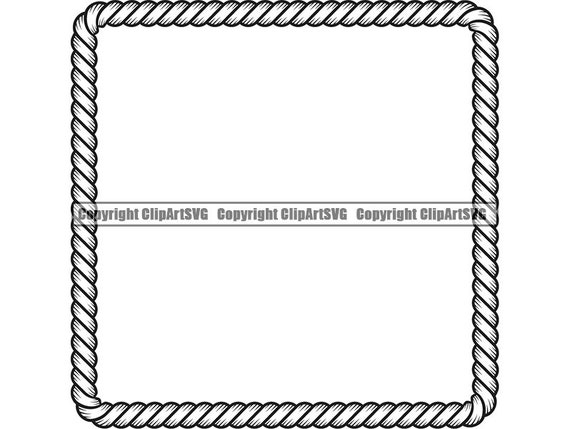Western Rope Border Vector