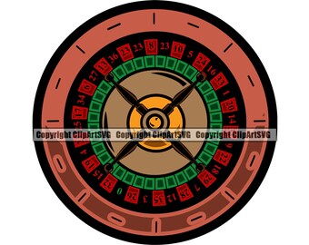 Roulette Wheel Svg | Etsy