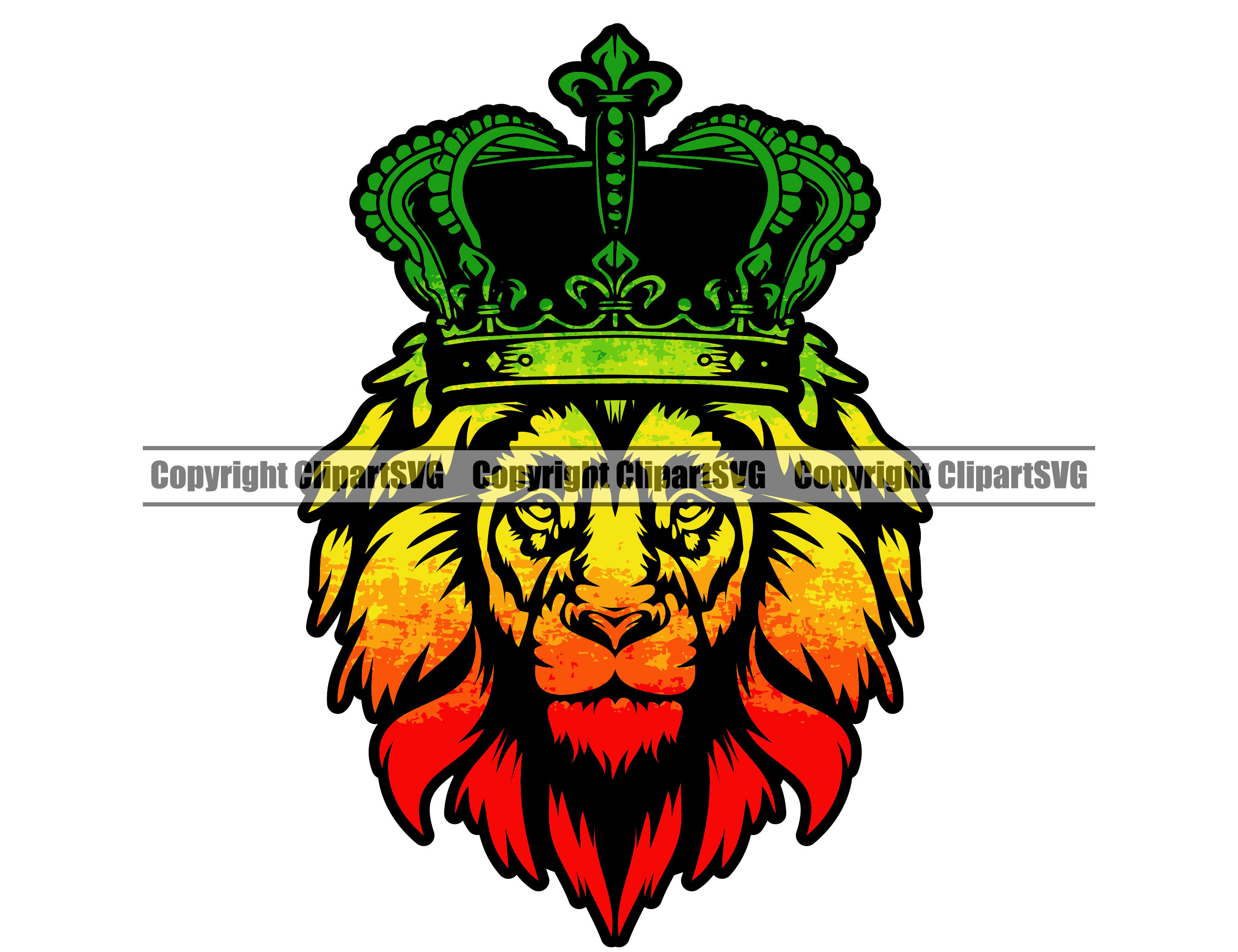 Rasta Reggae King Lion Crown Music Love Hippy Marijuana Leaf | Etsy