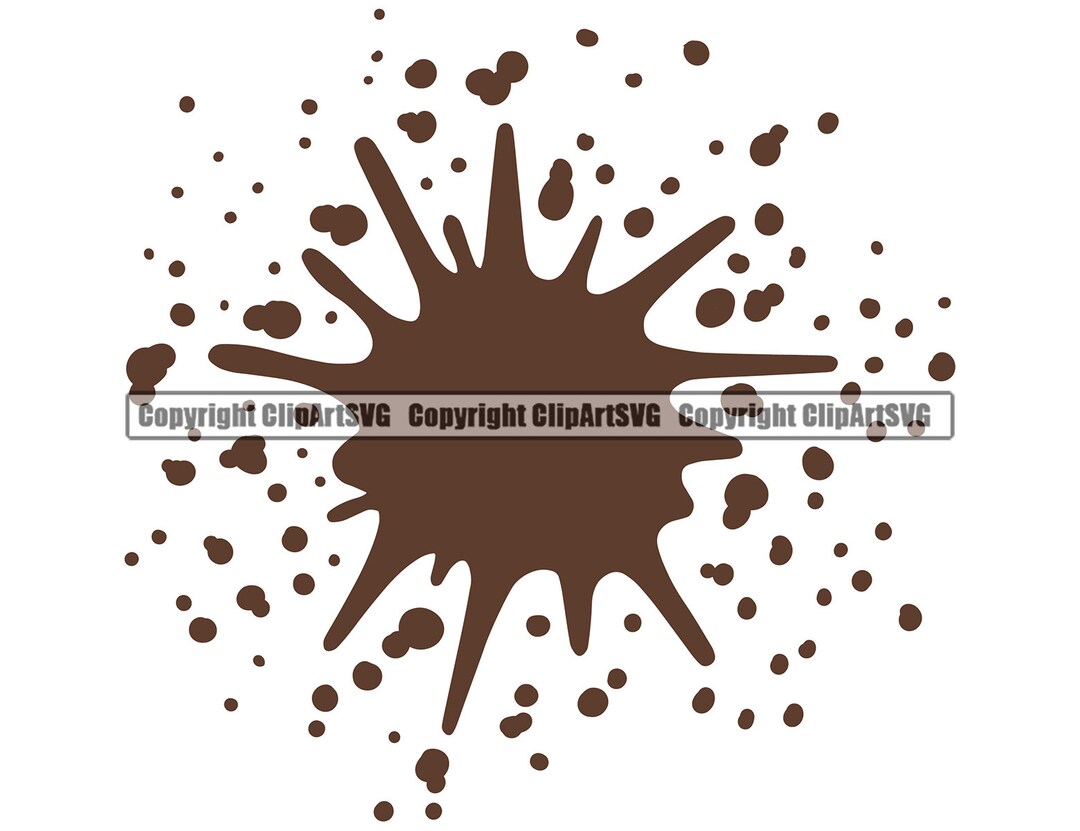 Mud Chocolate Splash Drip Splatter Splat Liquid Drop Paint Poop Feces ...