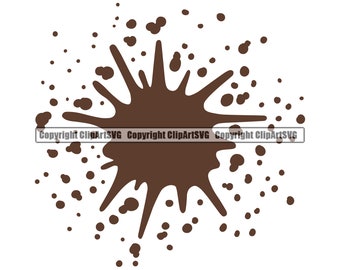 Poop Splatter Svg - Etsy