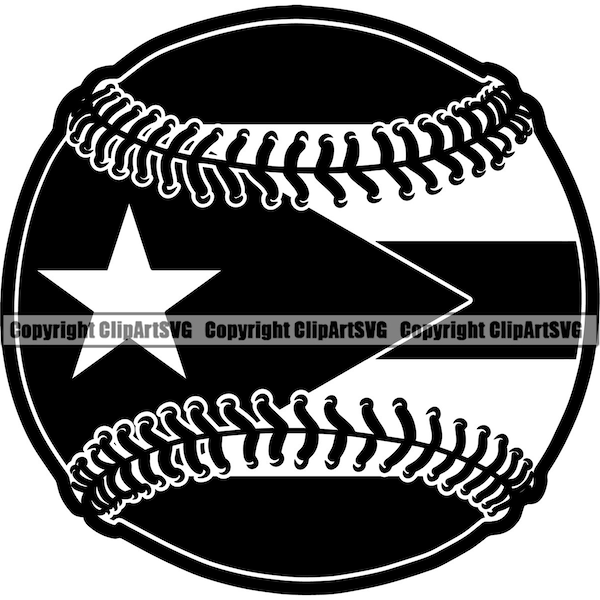 Puerto Rico Baseball Logo Svg - Etsy