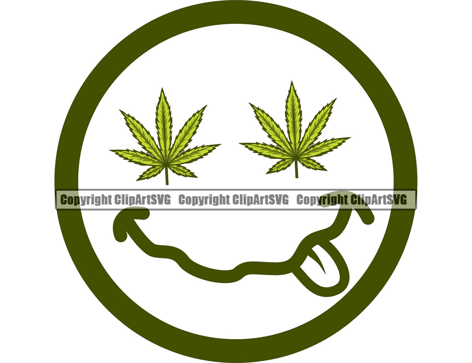 Marijuana Leaf Happy Face Emoji Cannabis Pot Joint Blunt Smoke - Etsy