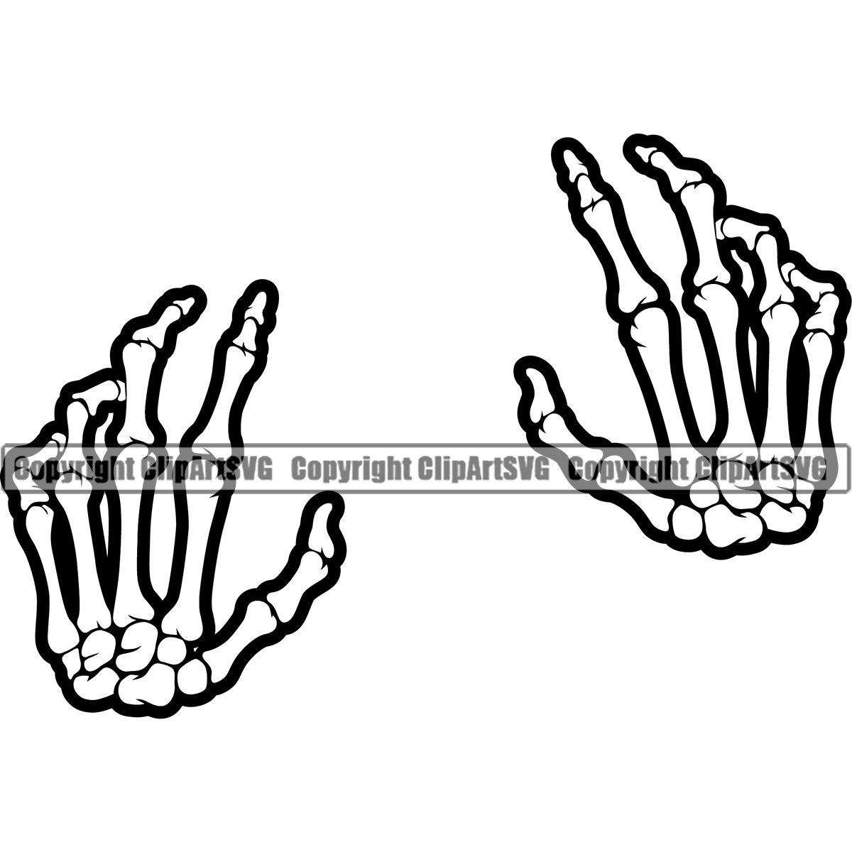 Skull Skeleton Hand Hold Holding Grab Grabbing Tattoo Bone | Etsy