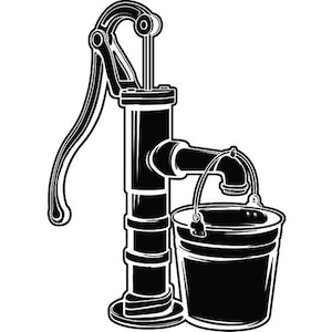 Water Pump Stencil - Etsy