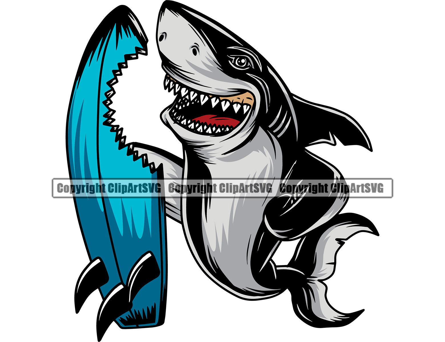 Shark Mascot Surfing Surf Logo Surfer Surfboard School Wave Sport Sea ...