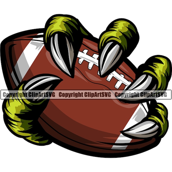 Sport Football Animal Claw Holding Ball Player Helmet Game - Etsy