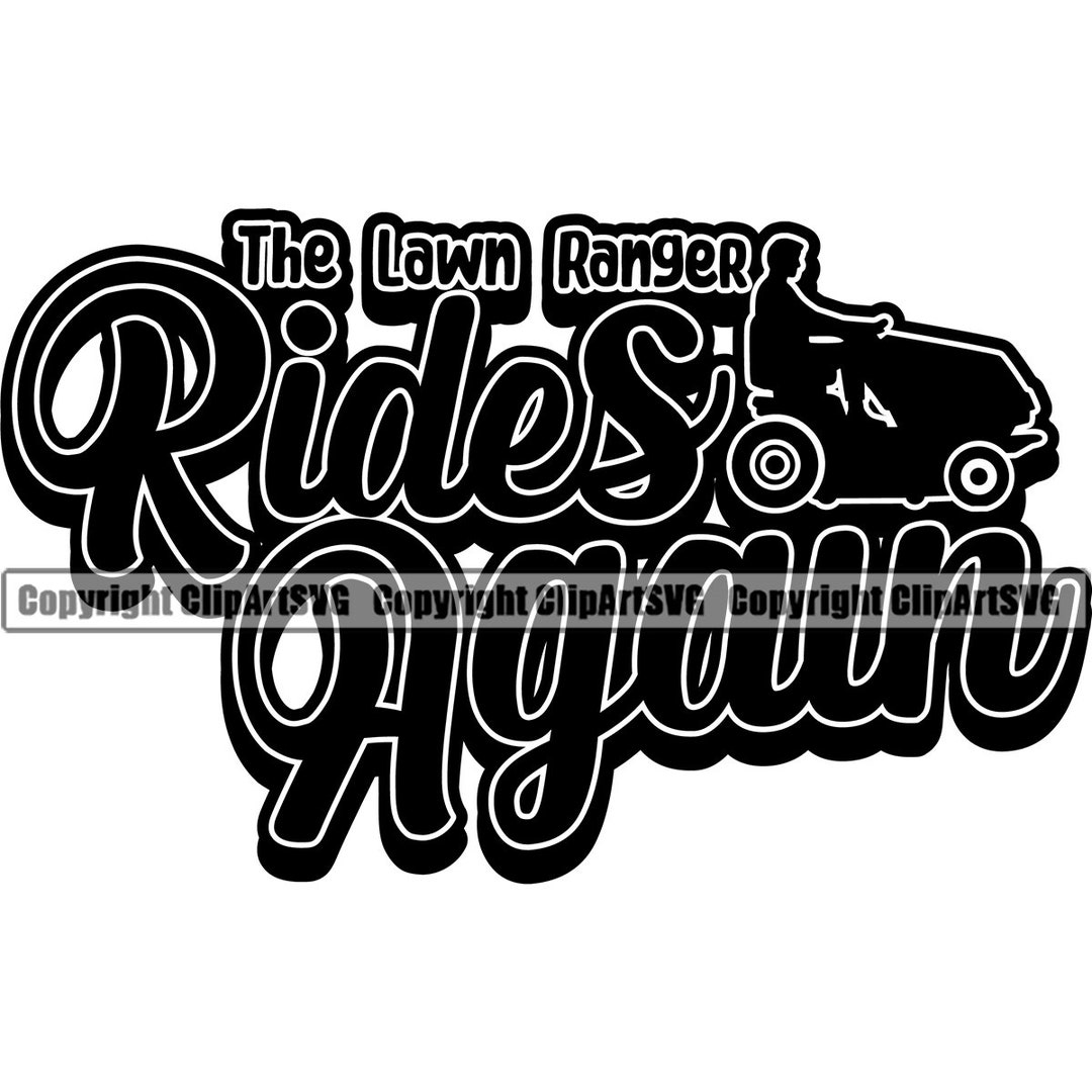 Landscaping Lawn Ranger Rides Again Landscaper Hedge Sheers Plant Green ...