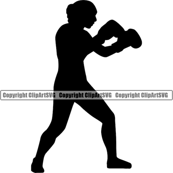 Girl Kickboxing Svg - Etsy