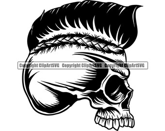 Bone Skull Mohawk - Etsy