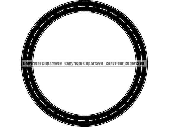 Round Racetrack Clipart