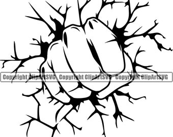 Cracked Wall Svg | Etsy