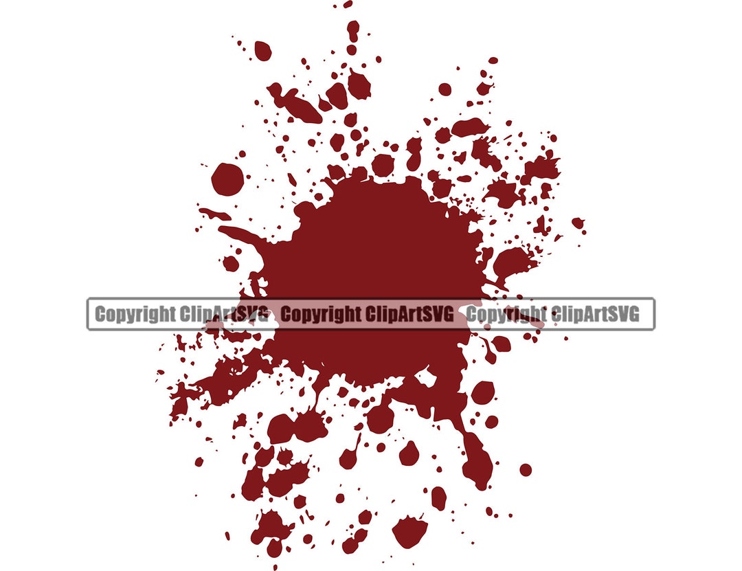 Blood Splash Drip Splatter Splat Liquid Drop Paint Water Stain Horror ...