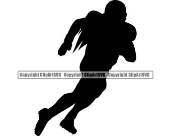 Female Football Player Svg - Etsy