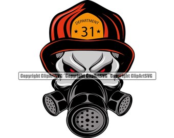 Firefighter Skeleton Logo - Etsy