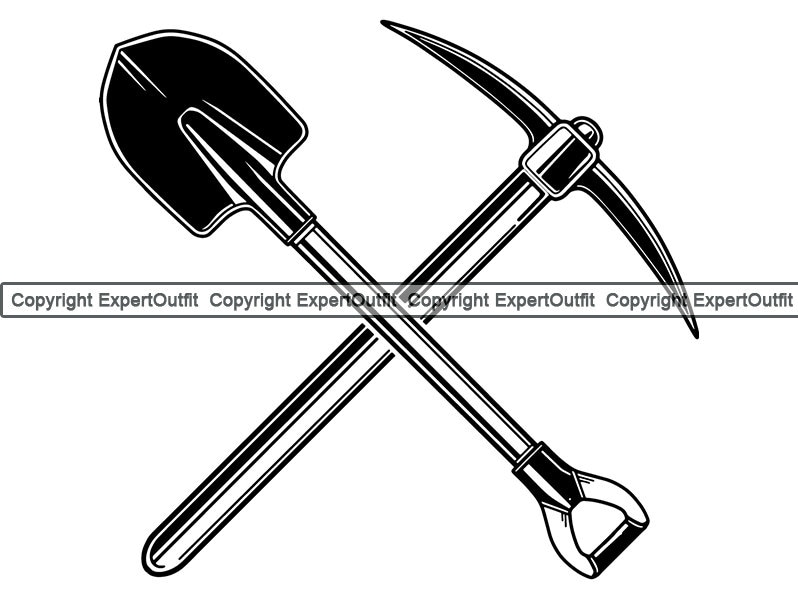 Mining Pick Axe Mine Pickaxe Hatchet Chop Iron Agriculture | Etsy