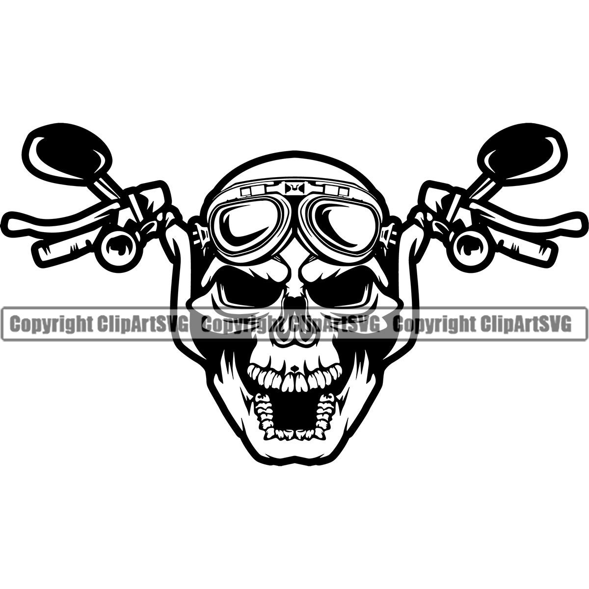 Motorcycle Skull Skeleton Racing Goggles Bike Shop Repair Shop - Etsy