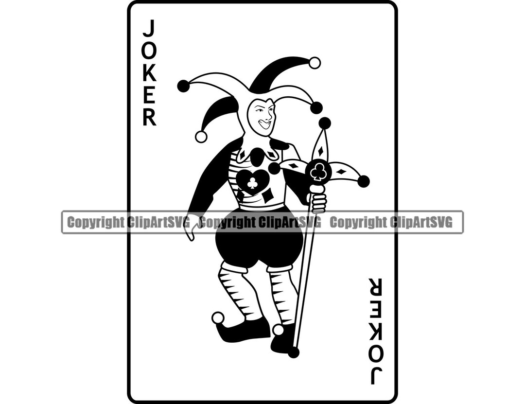 Poker Playing Card Joker Clown Casino Bet Money Chip Luck Win Risk ...