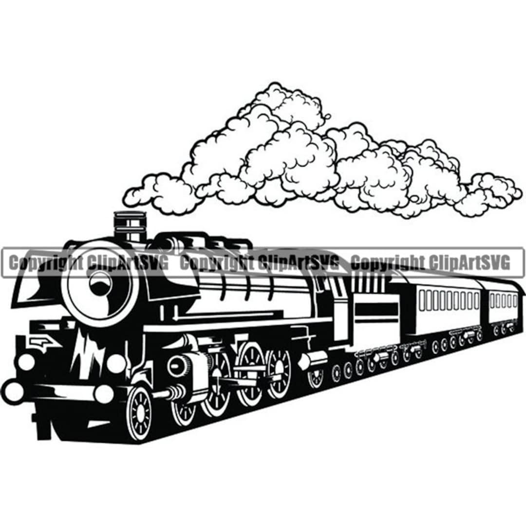 Steam Engine #47 Train Locomotive Smoke Vintage Railroad Railway Track ...