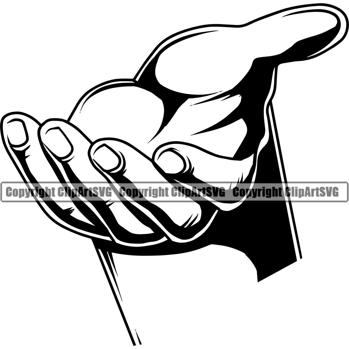 Clipart Open Hand
