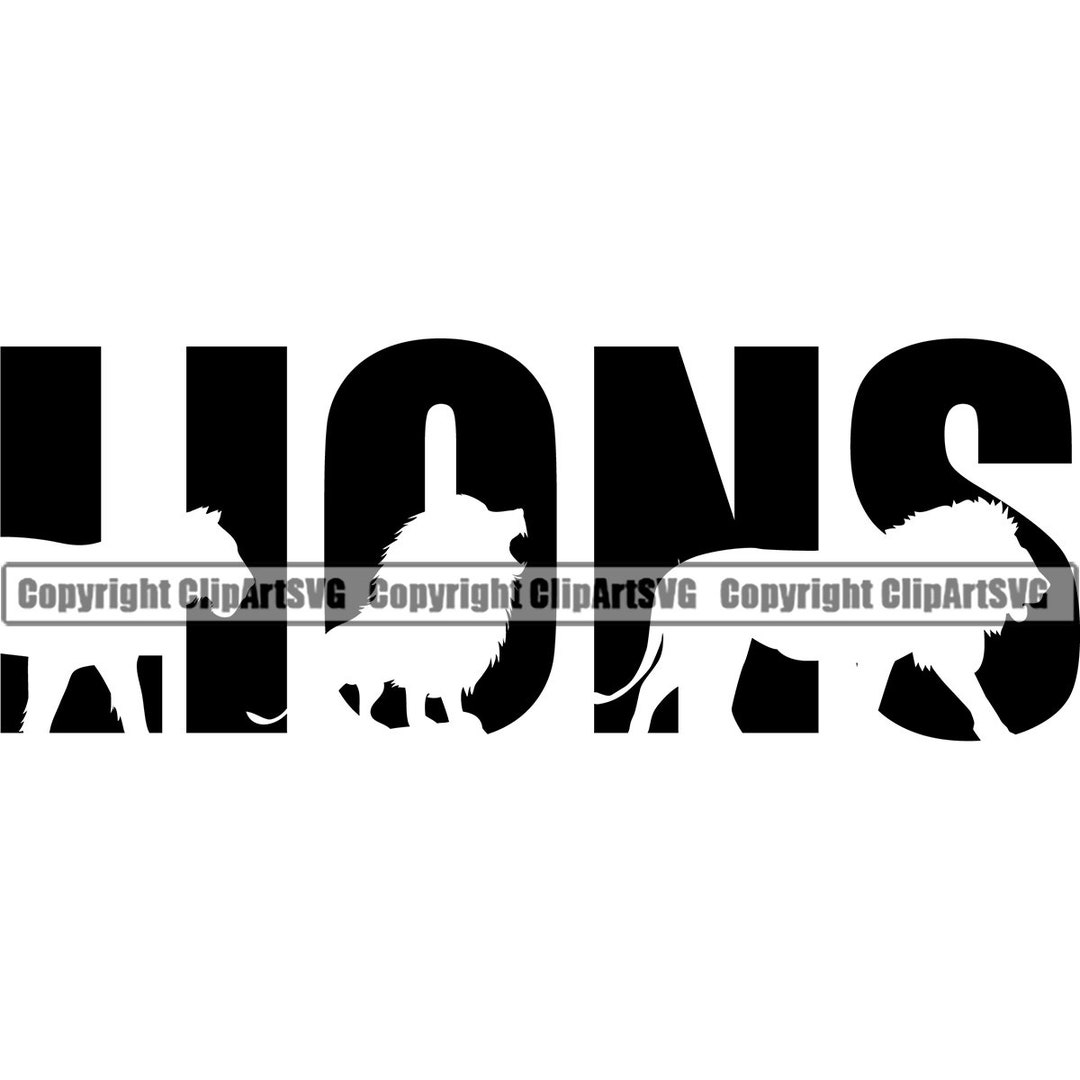 Lion Mascot Sports Team Head Face Wildlife Animal King Jungle Big Cat ...