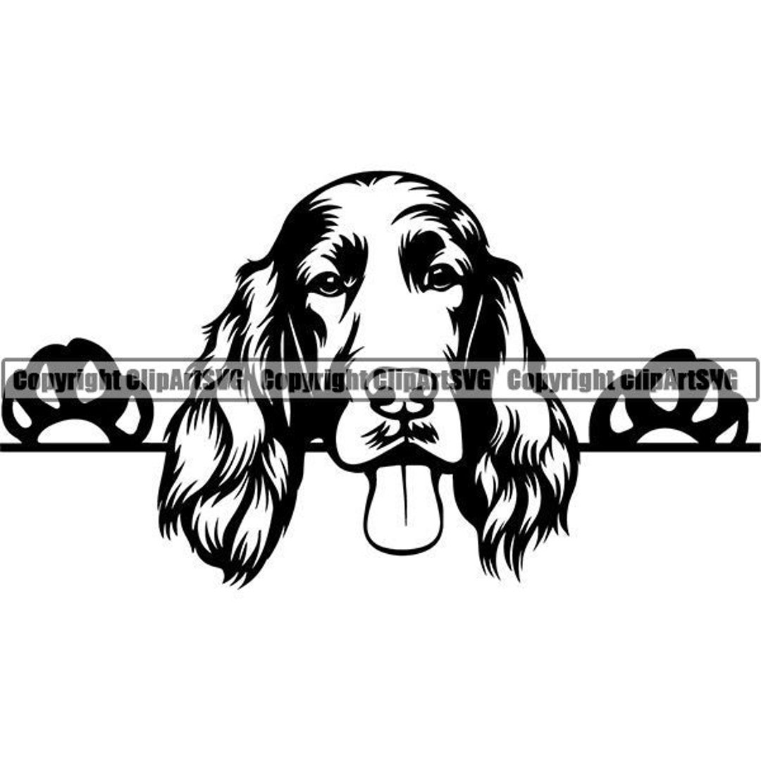 Irish Setter #1 Peeking Paws Dog Breed Pedigree Purebred Pet English ...