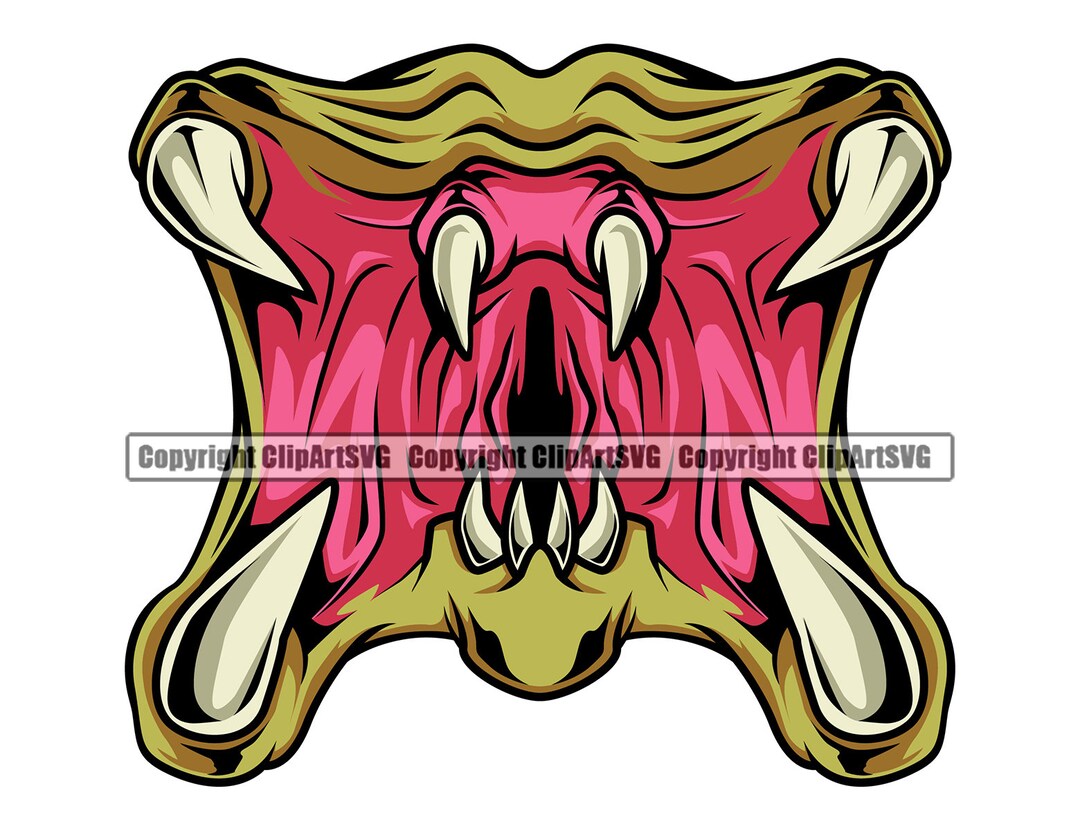 Scary Monster Creature Alien Fang Mask Doctor Nurse Face Cover Facemask ...