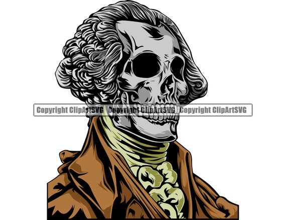 George Washington Skull Skeleton Dead President Money Cash | Etsy