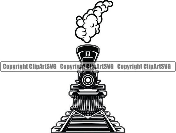 Steam Engine 37 Train Locomotive Smoke Vintage Railroad | Etsy