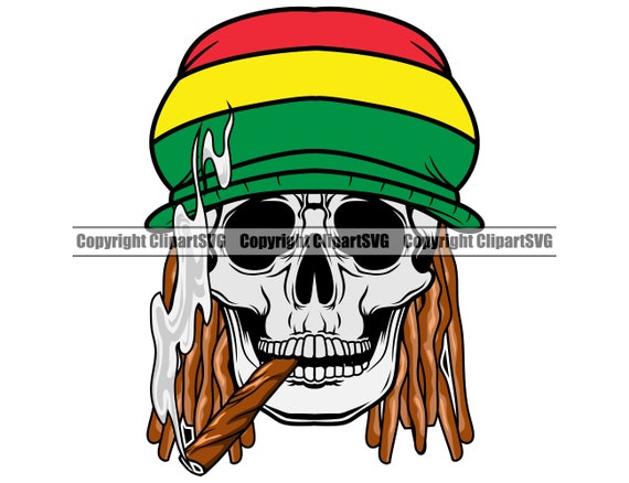 Rasta Skull Reggae Hat Marijuana Leaf 420 Joint Blunt Pot Weed - Etsy
