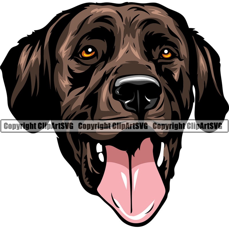 Brown Lab Clip Art - Etsy
