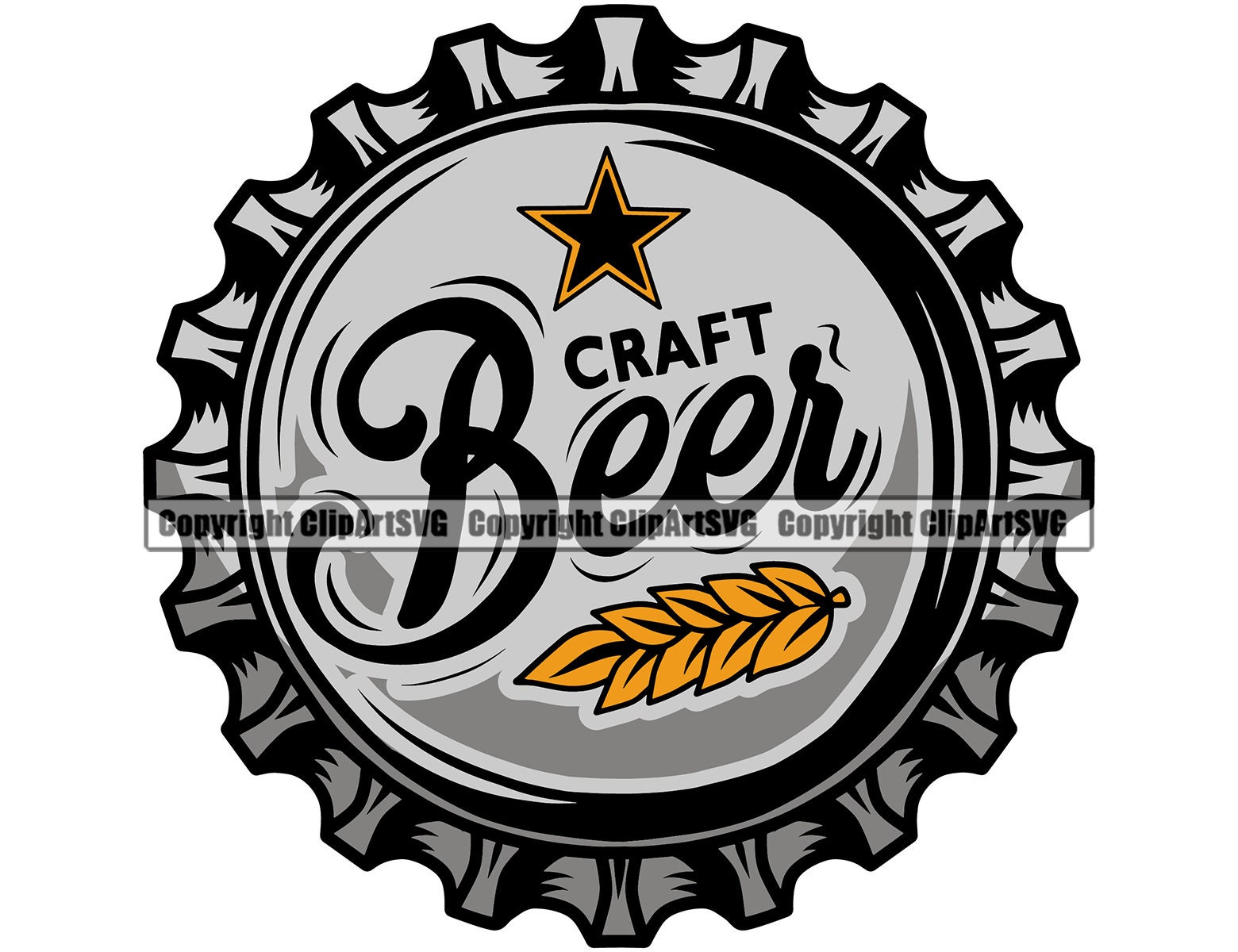 Beer Bottle Cap Pub Bar Tavern Foam Brew Brewery Ale Alcohol | Etsy