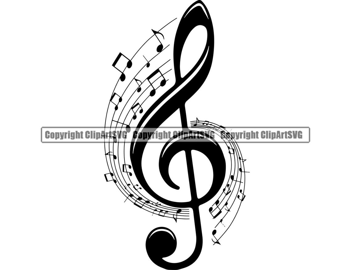 Music Note Symbol Treble Clef Sheet Musical Classical Piano - Etsy