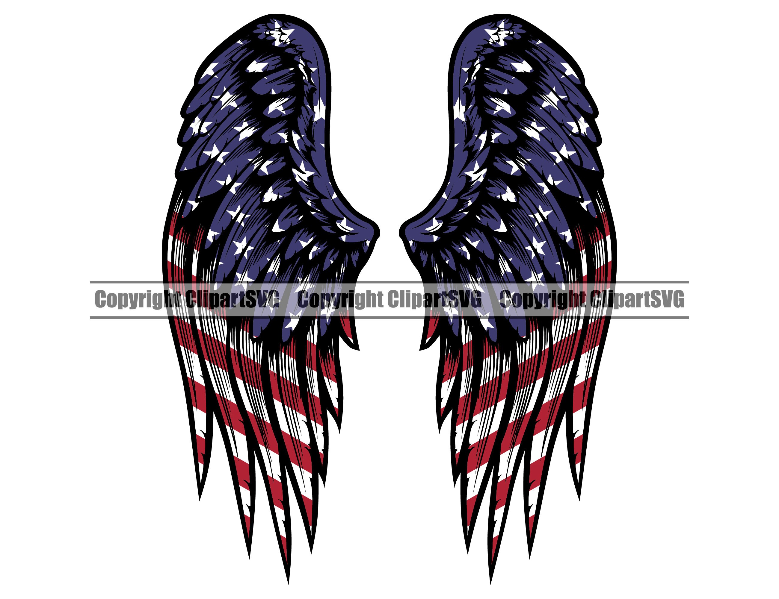 Fallen Soldier Vet Veteran Angel Wings USA Flag Gun Helmet Dog | Etsy