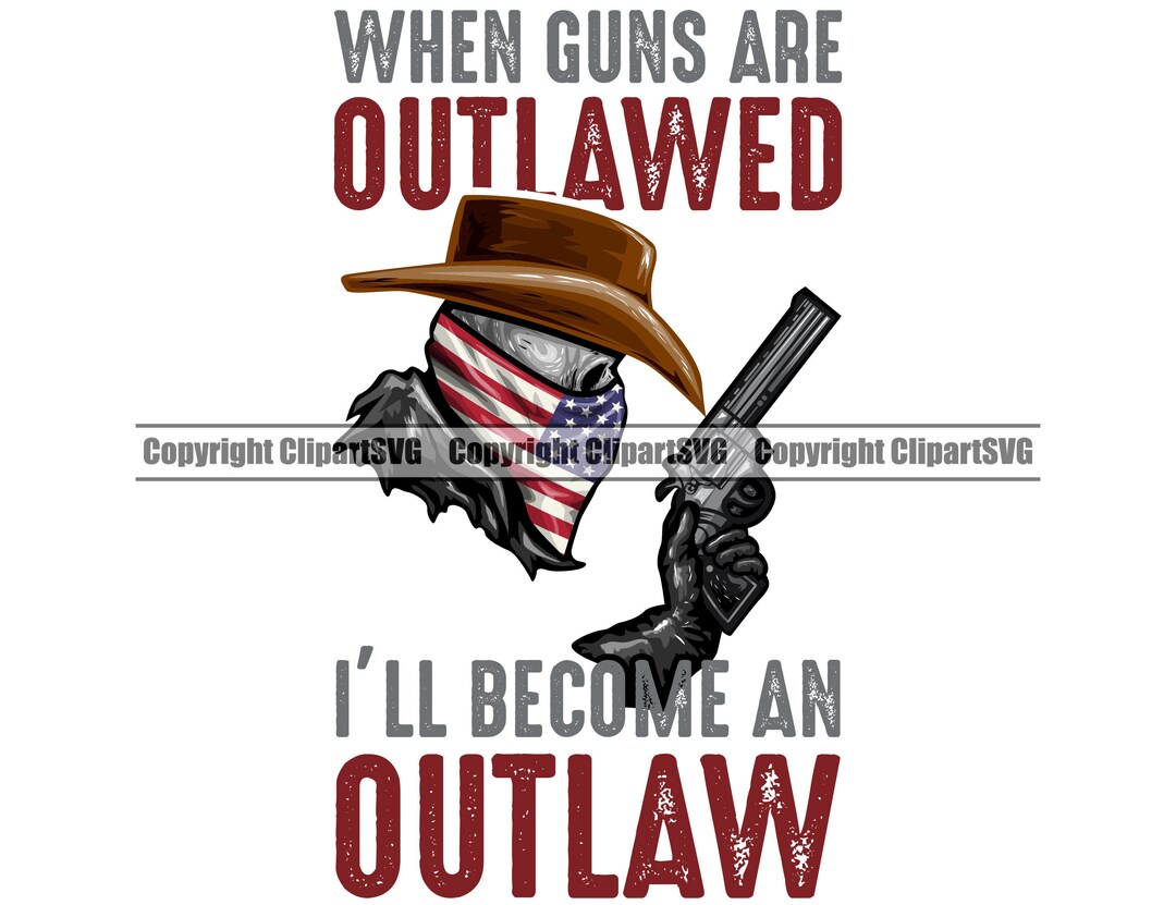 Skull Gun Flag When Outlawed USA United State America Pistol Rifle ...