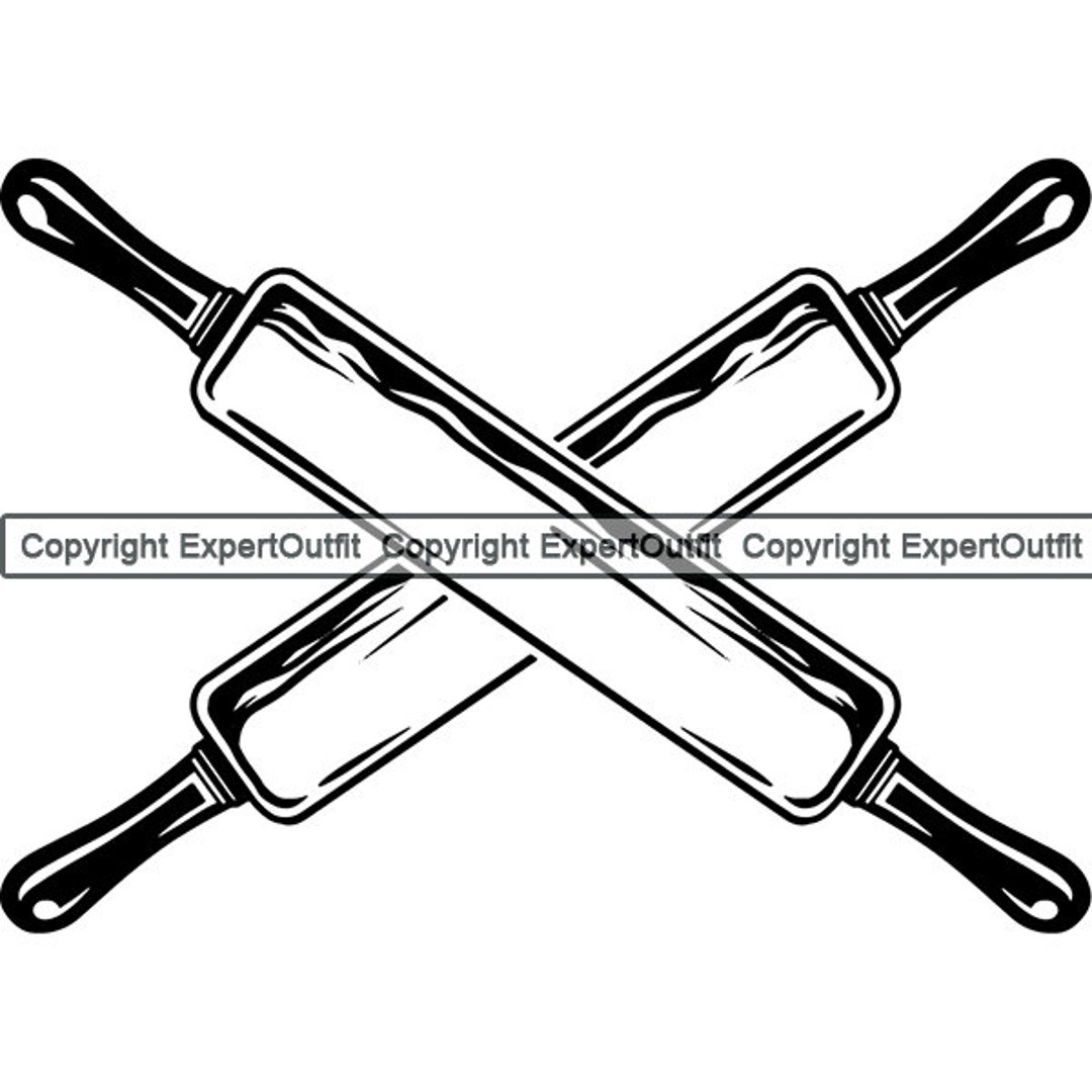 Baking Rolling Pin Bake Baker Bakery Tool Equipment Roller Dough Food ...