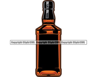 Liquor Bottle Svg - Etsy