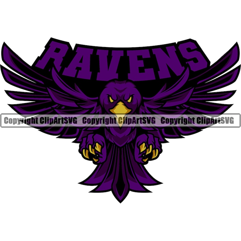 Baltimore Raven Clipart - Etsy