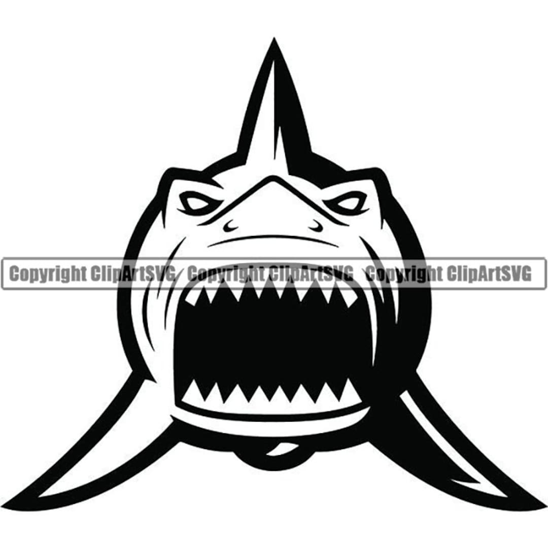 Mean Cartoon Shark