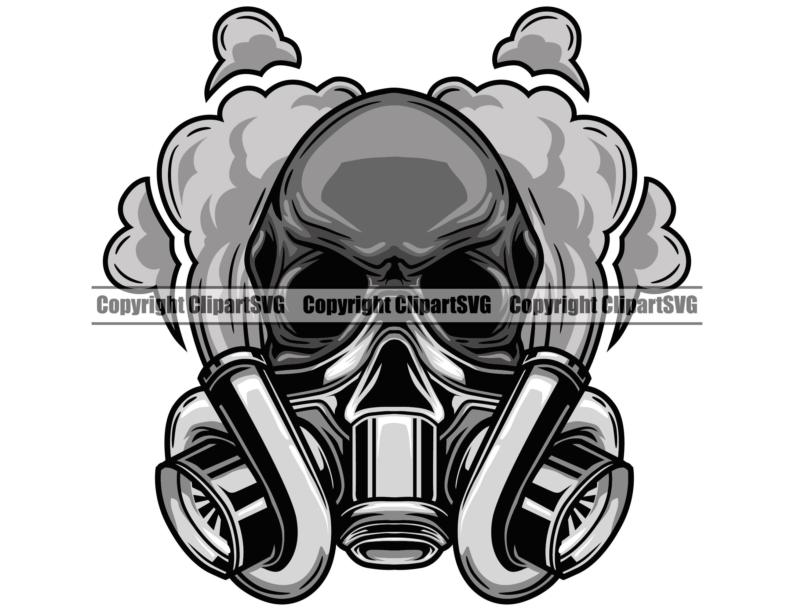 Skull Gas Mask Turbo Charger Mechanic Car Motorcycle Race | Etsy