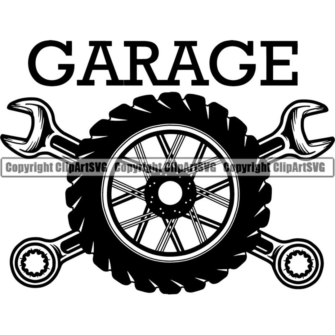 Mechanic Logo Tire Wheel Rim Sales Engine Auto Car Part Biker ...