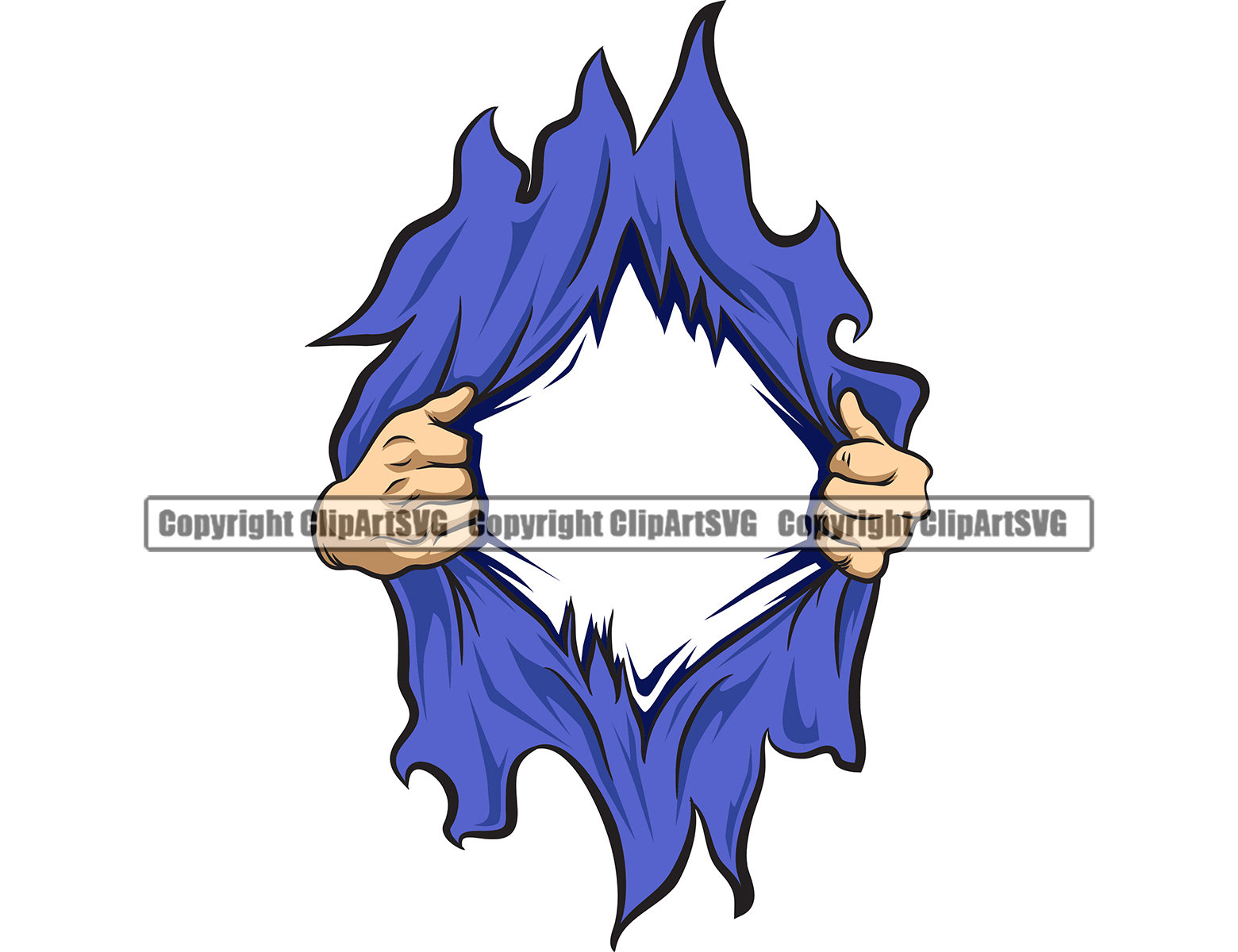 Ripped Fabric Vector