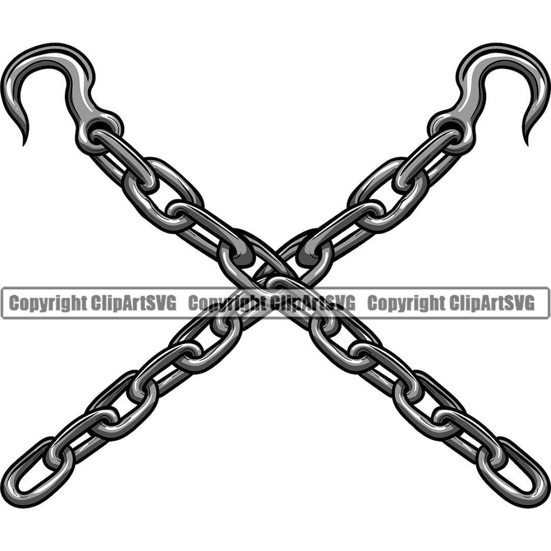 Tow Truck Chain Hook Driver Towing Chain Trucker Hauling Cargo Haul ...