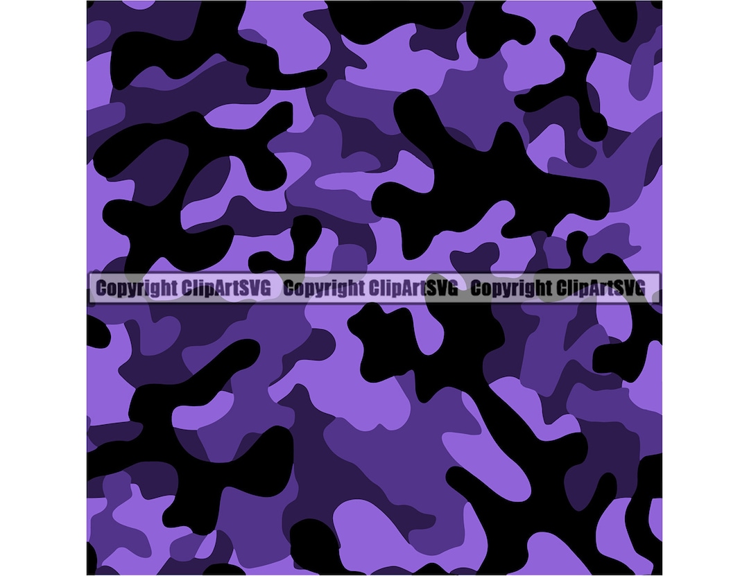 Purple Camo Camouflage Seamless Pattern War Print Military Hunt Wrap ...
