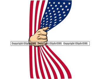 Hand Pulling Flag Svg - Etsy Israel