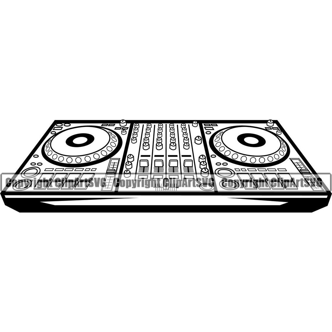 DJ Setup Music Turntable Record Player Mixer Disc Jockey Album - Etsy